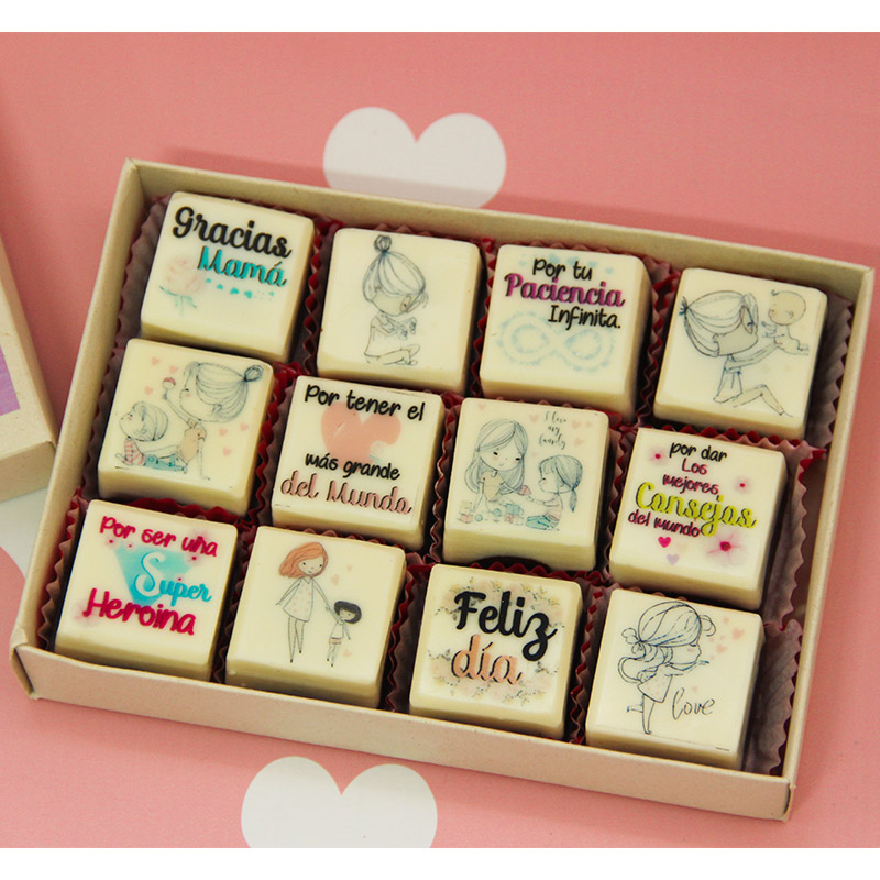 Bombones Estampados para Mamá Almara :: Reposteria - Regalos ...